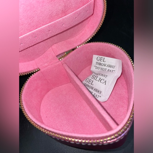 a new day | Bags | Iridescent Pink Heart Jewelry Box | Poshmark